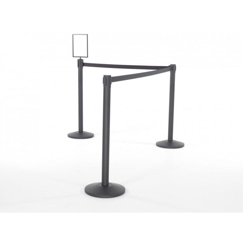 Hire Black Retractable Barrier 2.3m