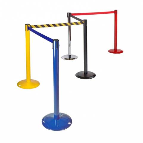 Tensabarrier Freestanding Barrier Post 2.3m Webbing
